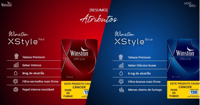Winston Xstyle Red | Cigarrete tabacaria